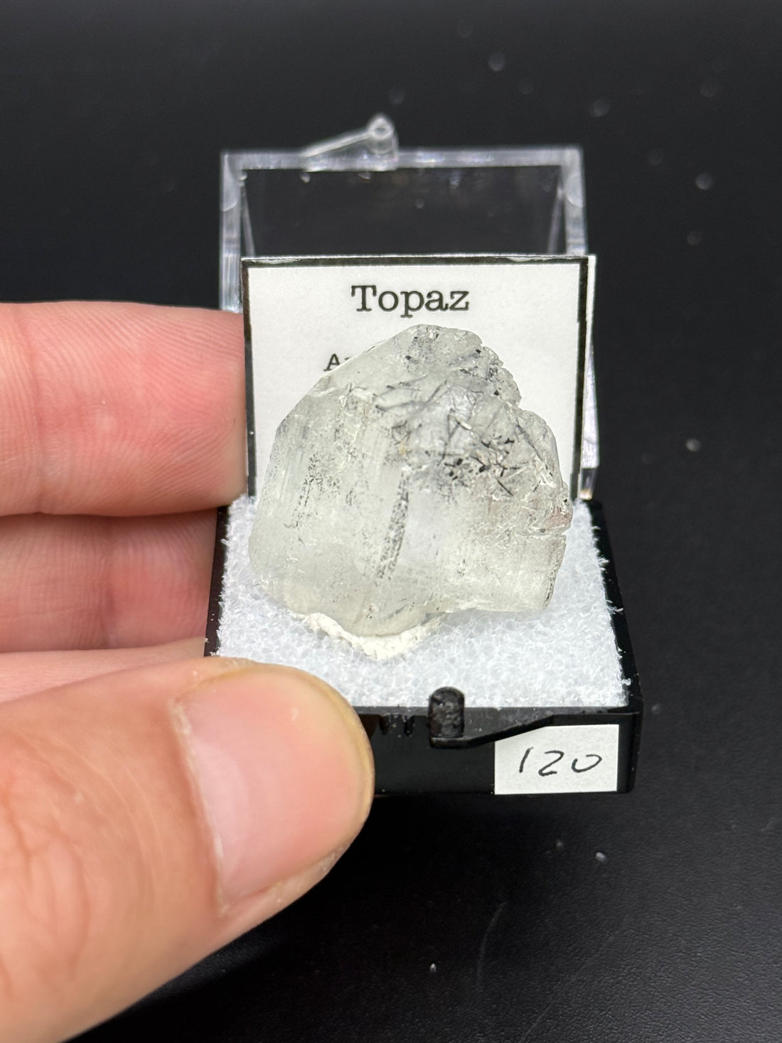 Topaz with Tourmaline inclusions, Andilamena, Toamasina Province, Mada ...